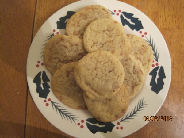 A Sweet Treat – Heath Bar Brickle Drop Cookies | onedadskitchen